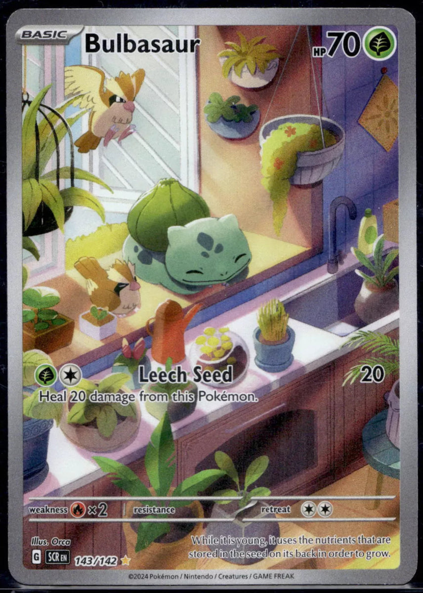 Bulbasaur - Pokemon Stellar Crown FULL ART Holo Foil Illustration Rare – The Traders Australia