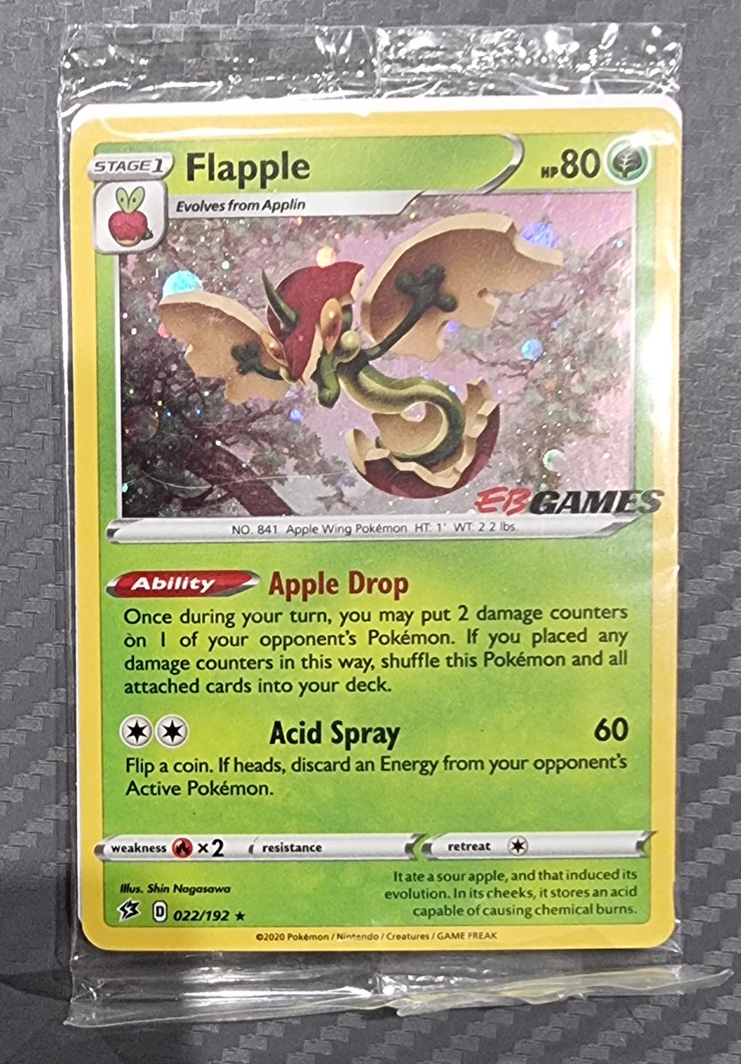 Flapple - Pokemon Rebel Clash EB GAMES STAMPED PROMO Holo #022/192 SEA ...