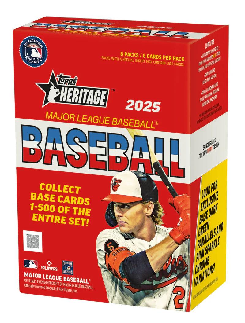 2025 Topps Heritage MLB Baseball cards - Blaster Box – The Traders ...