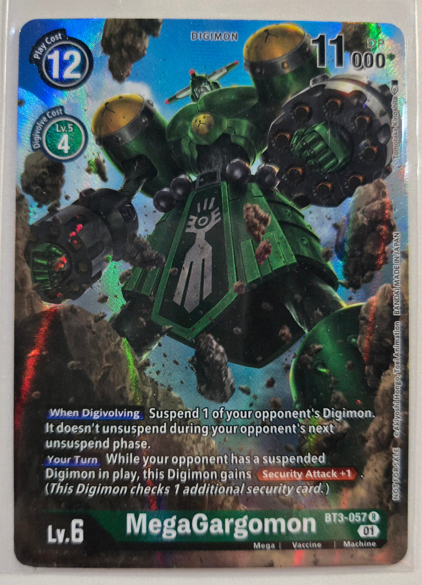 MegaGargomon BT3-057 R - Digimon 1st Anniversary ALT ART Textured Foil ...