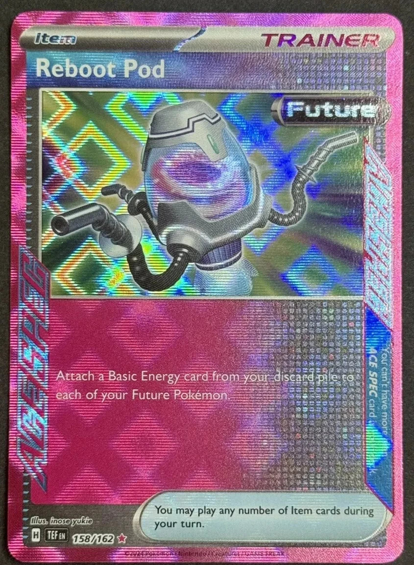 Reboot Pod Trainer - Pokemon Temporal Forces Holo Pink ACE SPEC Rare ...