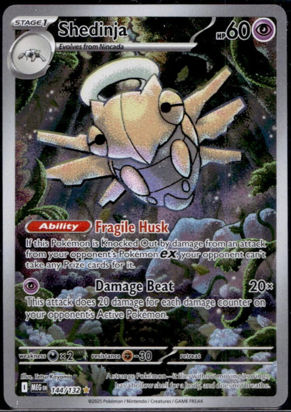 Shedinja - Pokemon Mega Evolution FULL ART Holo Foil Illustration Rare