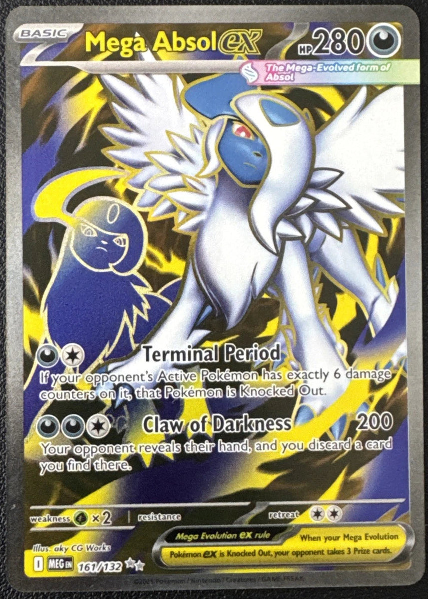 Mega Absol EX - Pokemon Mega Evolution FULL ART Holo Foil Ultra Rare ...