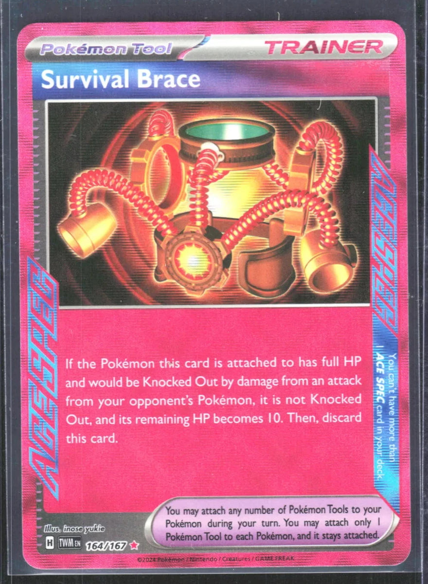 Survival Brace Trainer - Pokemon Twilight Masquerade Holo Pink ACE SPE ...