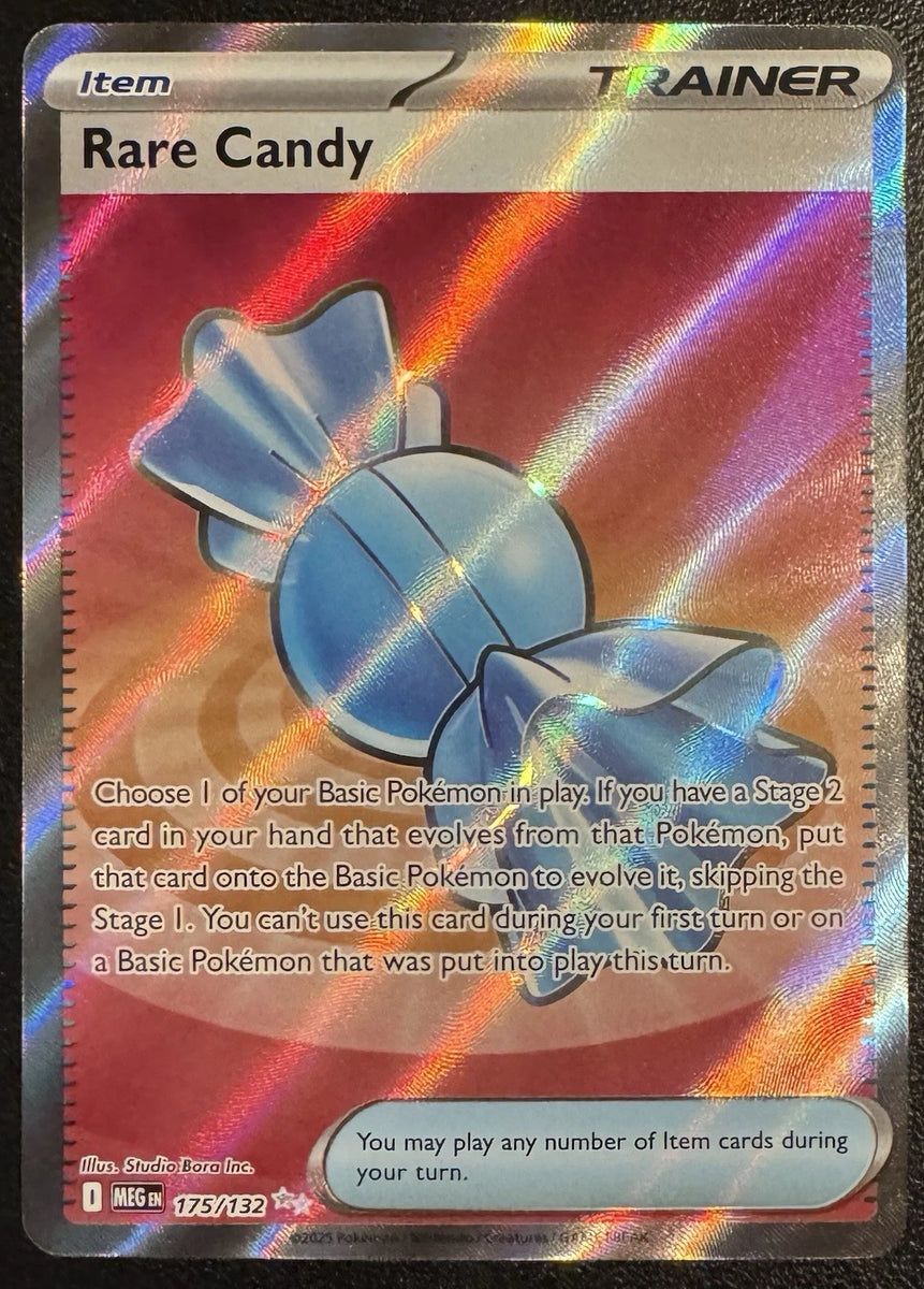 Rare Candy - Pokemon Mega Evolution FULL ART Holo Foil Ultra Rare #175 ...