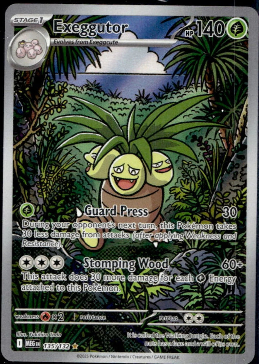 Exeggutor - Pokemon Mega Evolution FULL ART Holo Foil Illustration Rar ...