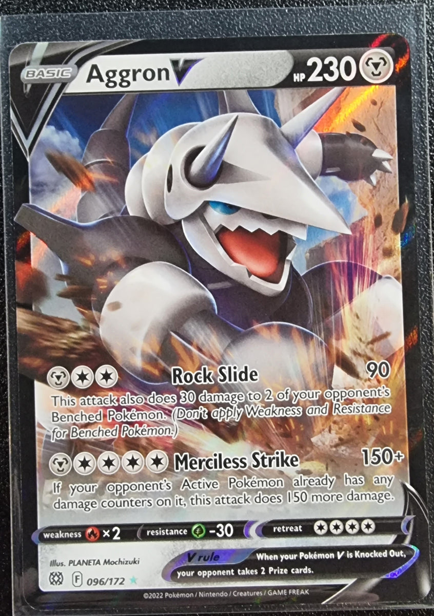 Aggron V - Pokemon Brilliant Stars Ultra Rare Holo Foil #096/172 – The ...