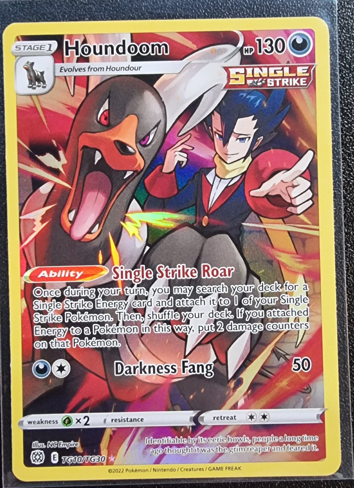 Houndoom - Pokemon Brilliant Stars Trainer Gallery Holo Foil Rare #TG1 ...