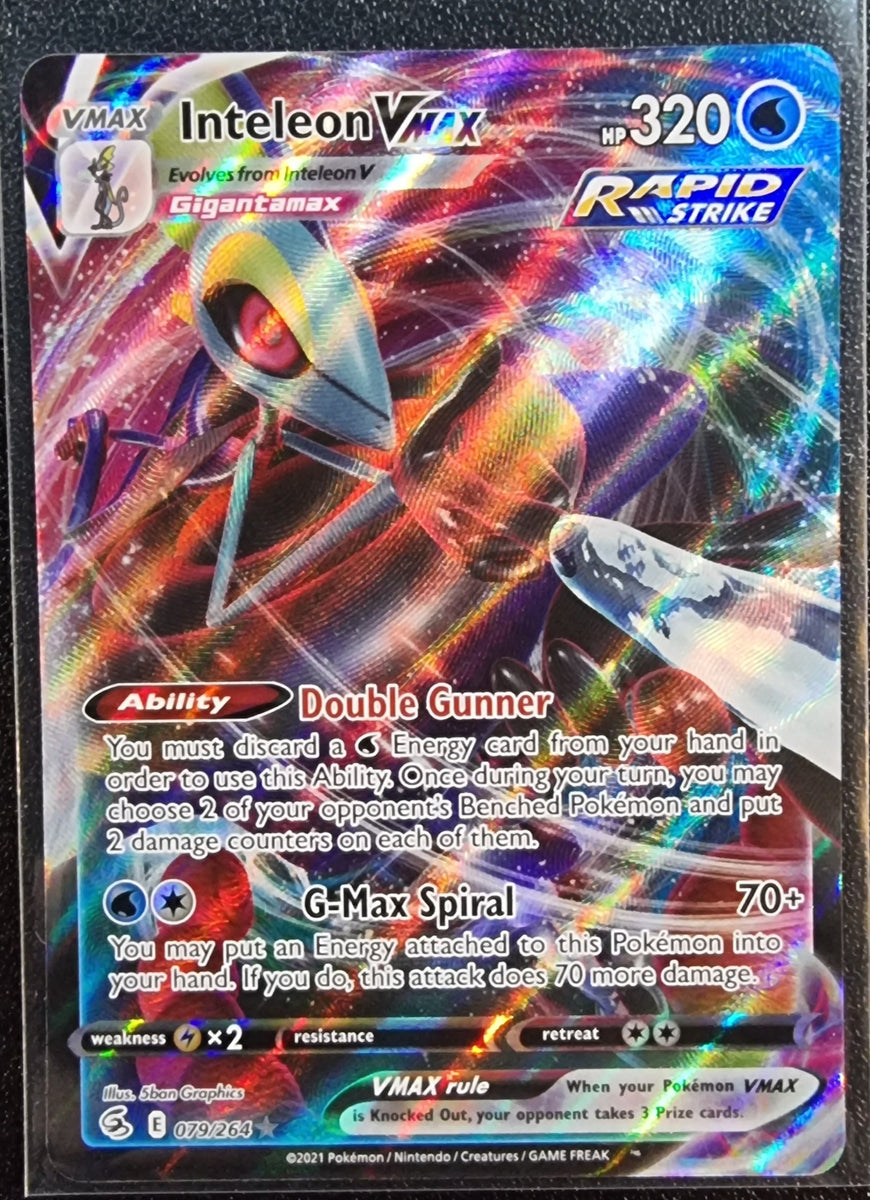 Inteleon VMAX - Pokemon Fusion Strike Holo Foil Ultra Rare #079/264 ...