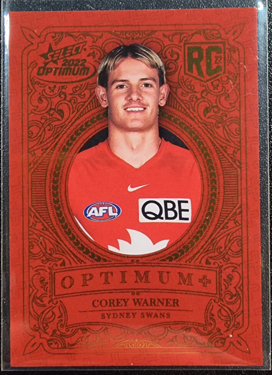 Corey Warner - 2022 Select AFL Optimum Optimum+ #007/450 LOW NUMBER ...