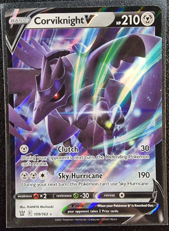 Corviknight V - Pokemon Battle Styles Holo Foil Ultra Rare #109/163 ...