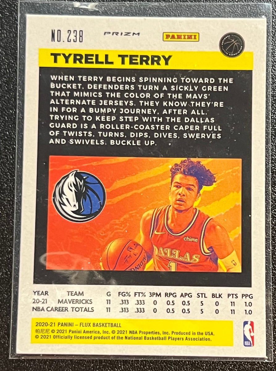 Tyrell Terry RC - 2020-21 Panini Flux Basketball BLUE #238 – The ...