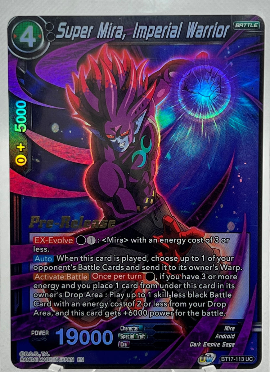 Super Mira, Imperial Warrior - Dragon Ball Super Pre-Release Foil Prom ...